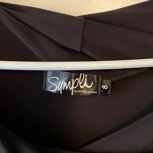 Sympli | Tops | Simpli Brown Top Chocolate 34 Sleeve Size 8 Made In ...